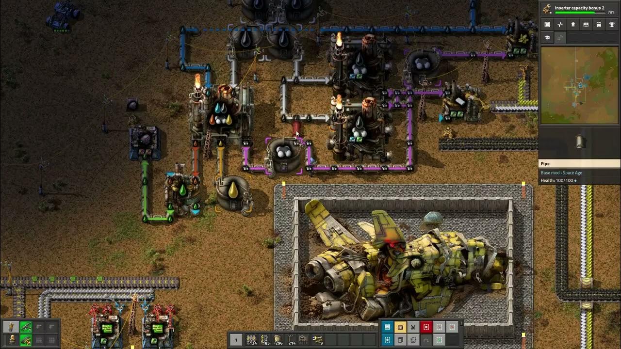 Idiot Plays Factorio - Construction Bots - YouTube