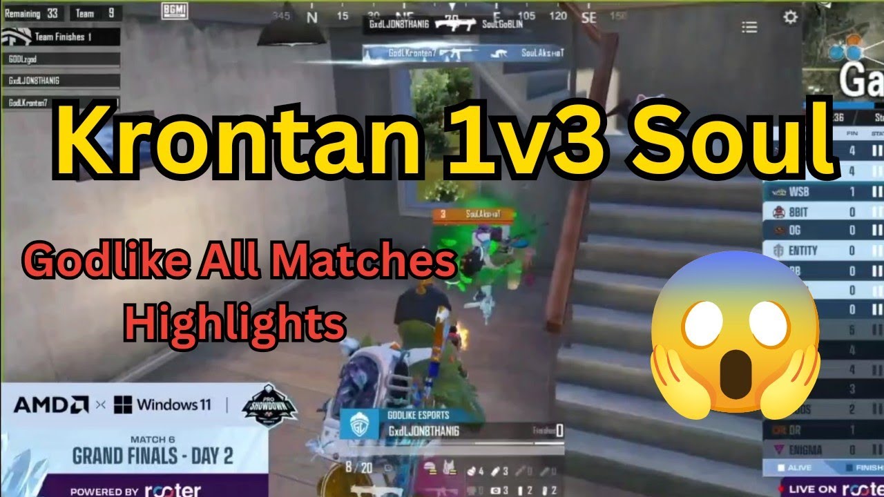 Kronten 1v3 Soul 🔥 | Team Godlike - YouTube