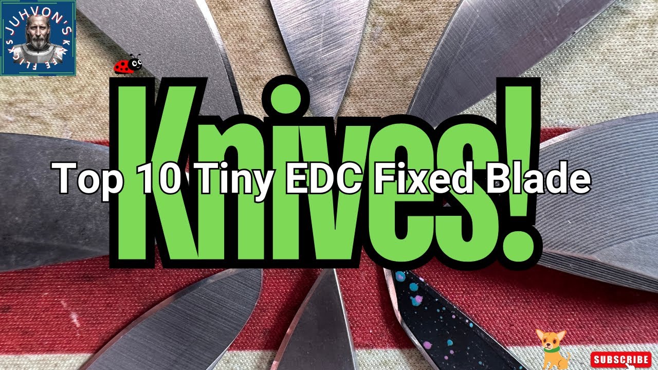 Ultra Compact Blades - Top 10 Tiny Fixed Blade Knives - YouTube