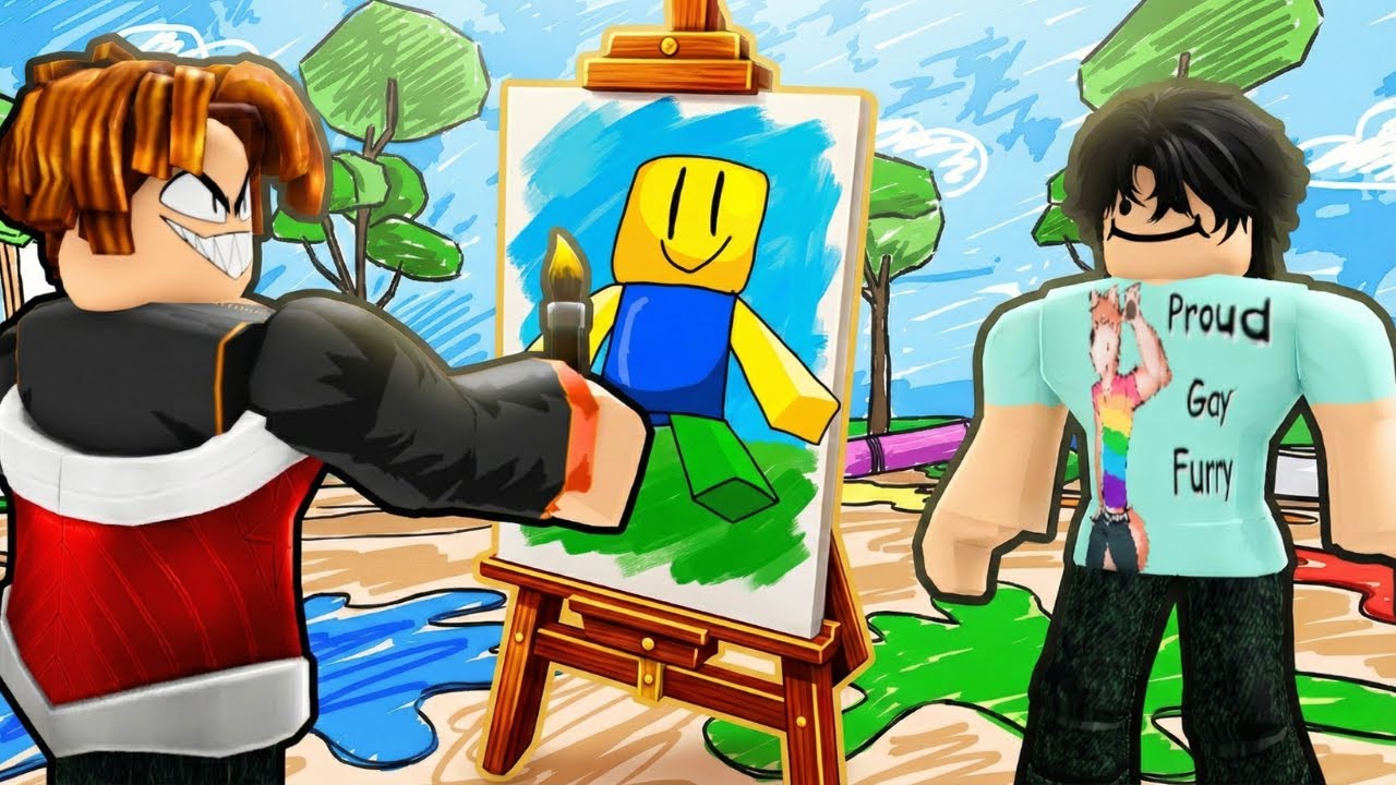 Drawing BIG NOOBS in Roblox... (Draw Me!) - YouTube
