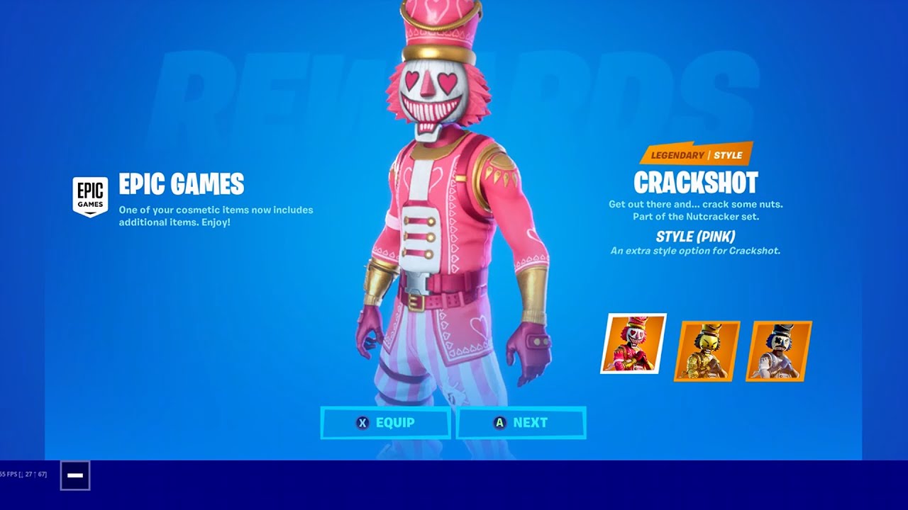 *UNLOCKING* NEW EPIC Fortnite Skin Styles!! CRACKSHOT - FORTNITE BATTLE ...