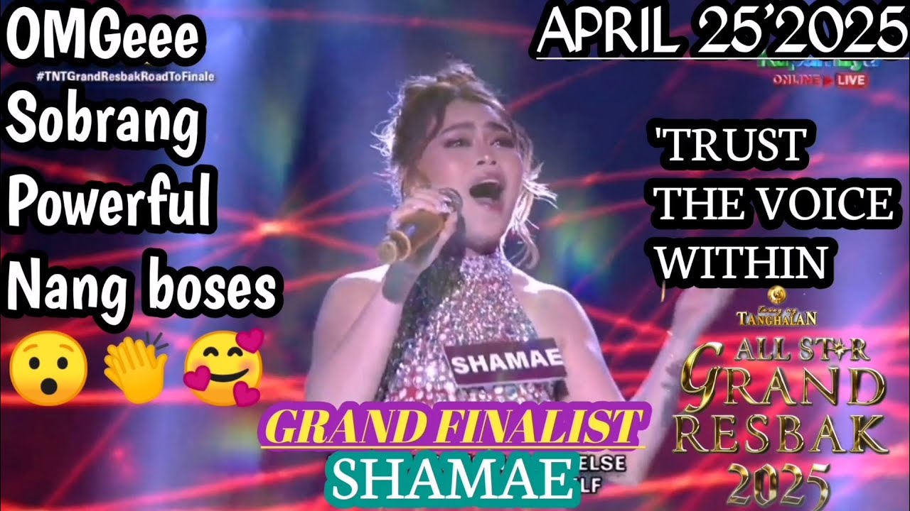 SHAMAE MARIANO |'TRUST THE VOICE WITHIN |TAWAG NG TANGHALAN |GRAND ...