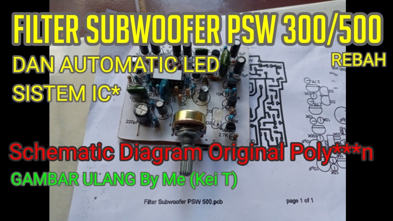 Layout ke PCB - Merakit Filter Active Subwoofer PSW 300 / PSW 500 Rebah ...