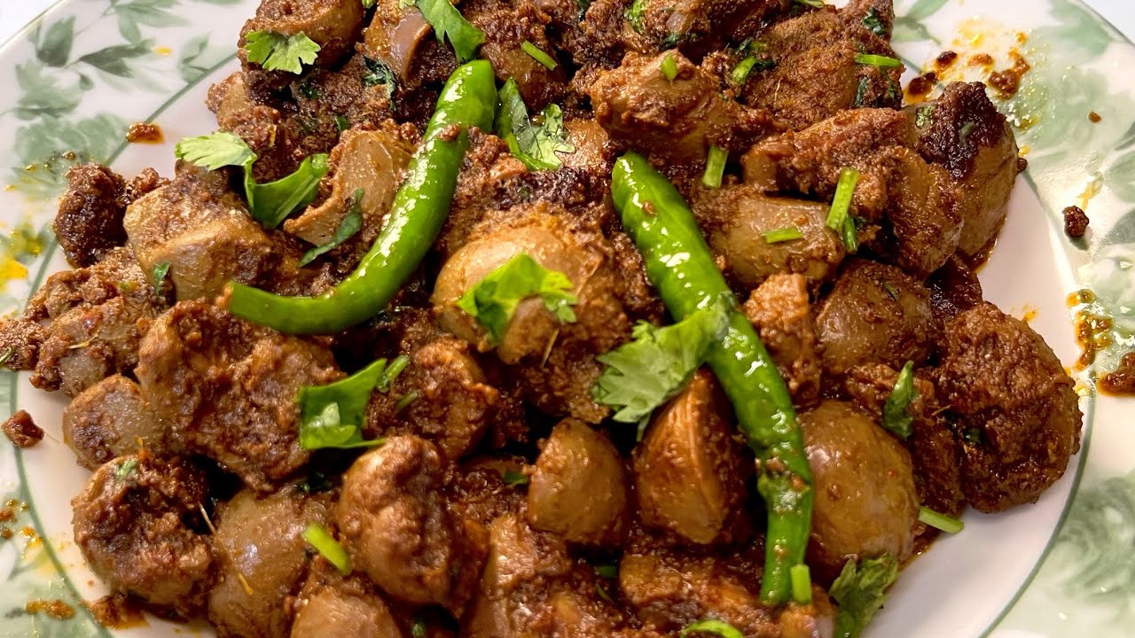 Gurda fry | Hyderabadi special breakfast recipe kidney fry | maazedar ...