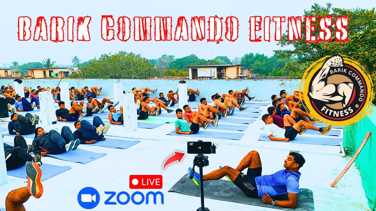 Barik Commando Fitness - Daily Evening 4:30 PM Live Class only on Zoom App - YouTube