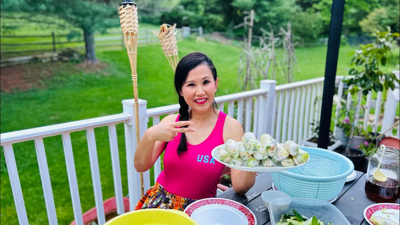 Outdoor Cooking In The Backyard with Somaly Khmer cooking Quick Dinner ...