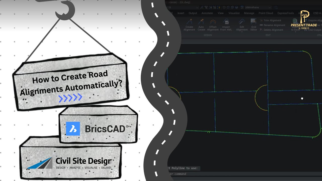 How to Create Road Alignments Automatically Using CSD on BricsCAD ...