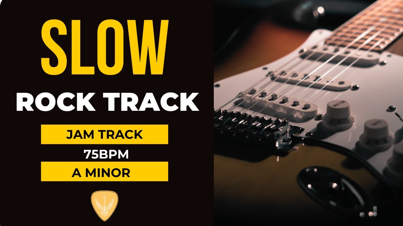 A Minor Slow Jam Guitar Backing Track 75 BPM - YouTube