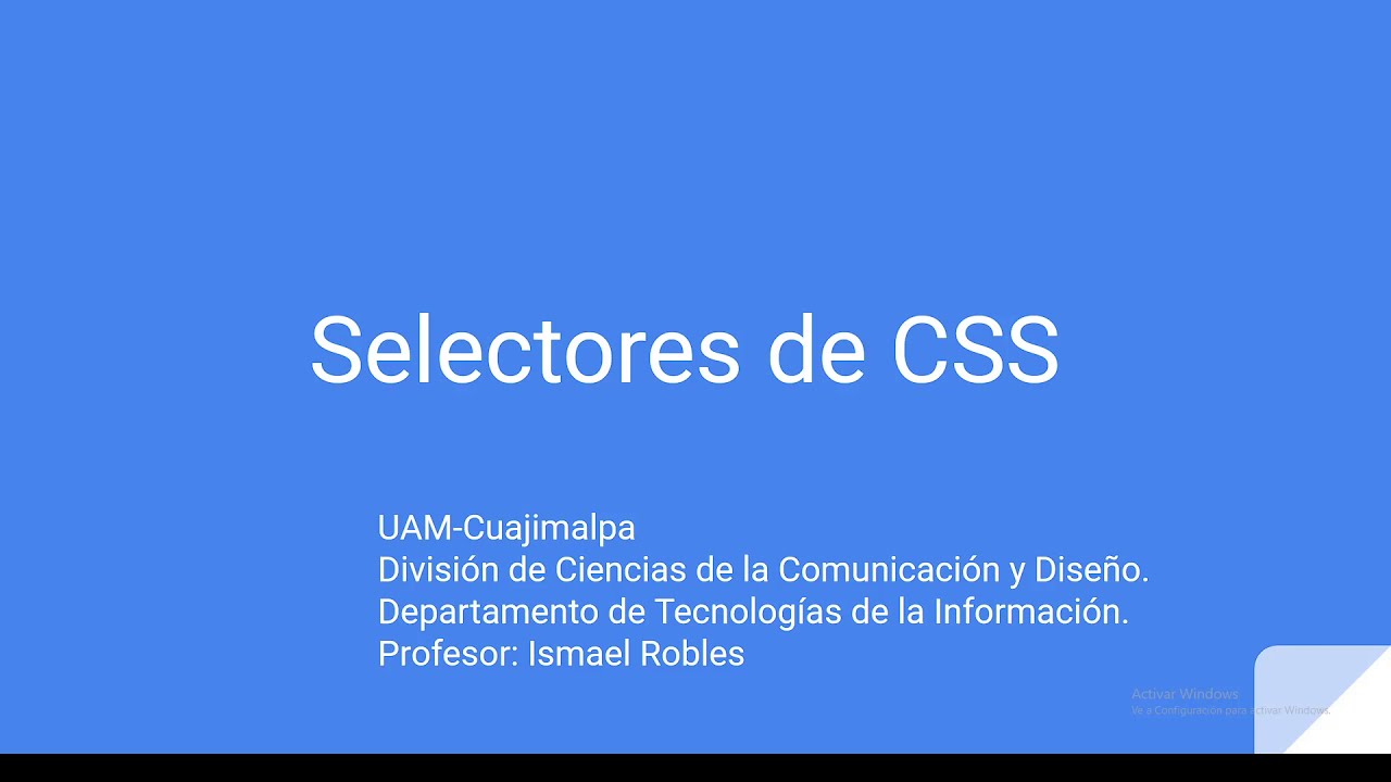 Selectores básicos de CSS: selector de etiqueta, selector de clase y ...