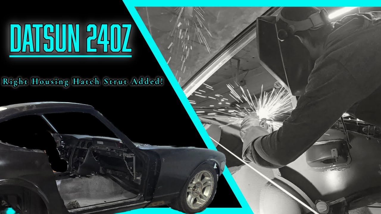 Adding A 2nd Hatch Strut To My 72 Datsun 240z - YouTube