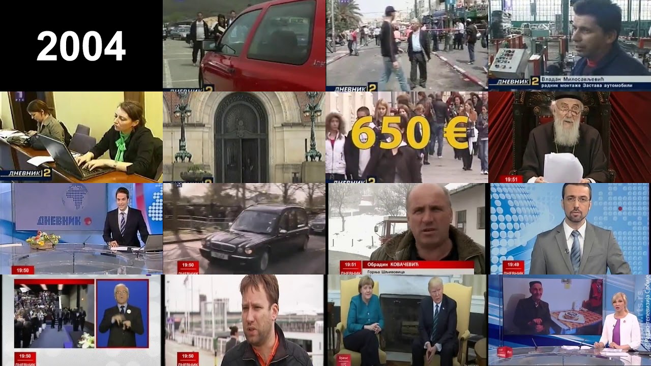 RTS DNEVNIK 2 - 17 april - uporedni prikaz od 2004 do 2019 godine - YouTube