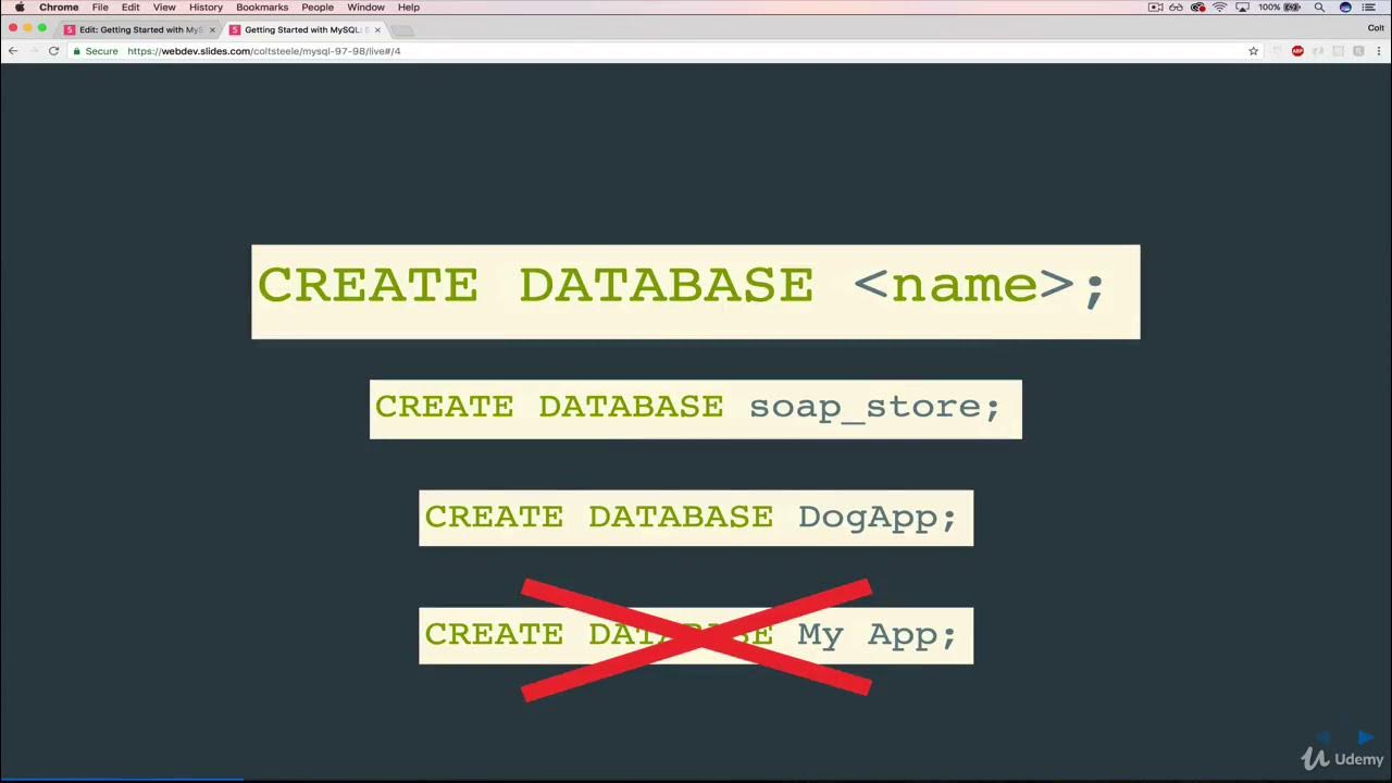 Dropping Databases - YouTube