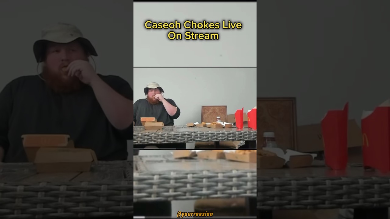 @caseoh_ Chokes live on stream on a chicken nugget! #caseoh # ...