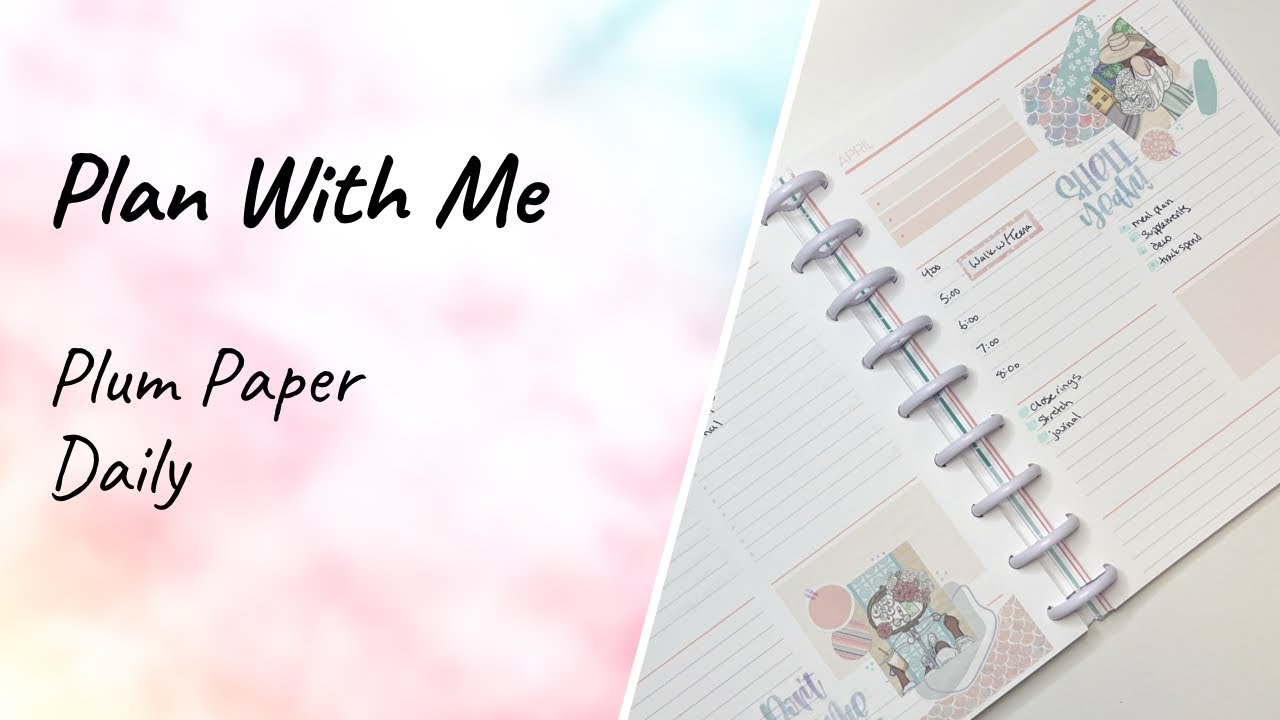 Plan With Me | Plum Paper Daily - YouTube