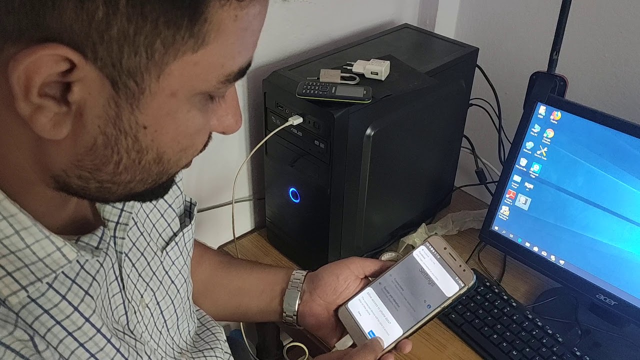 How to access internet from aneroid mobile in desktop pc using USB data ...