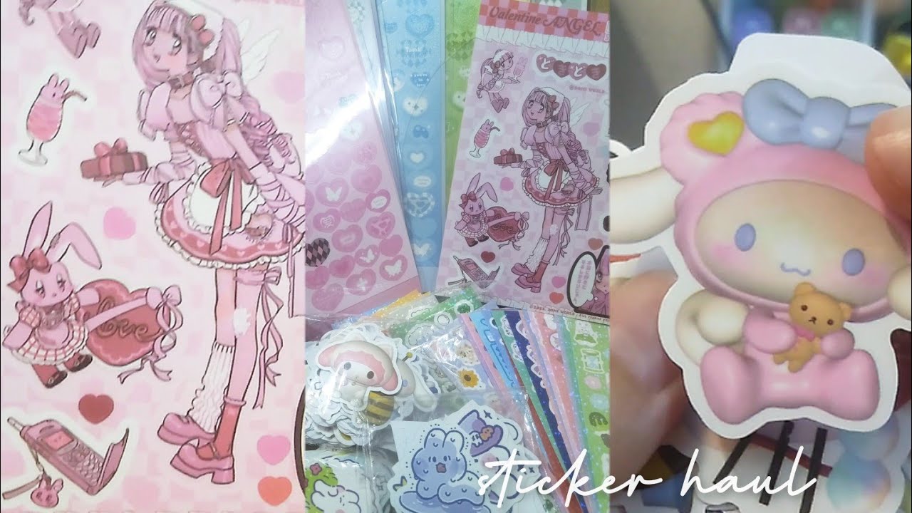 korean stickers haul [ shopee haul ] - YouTube