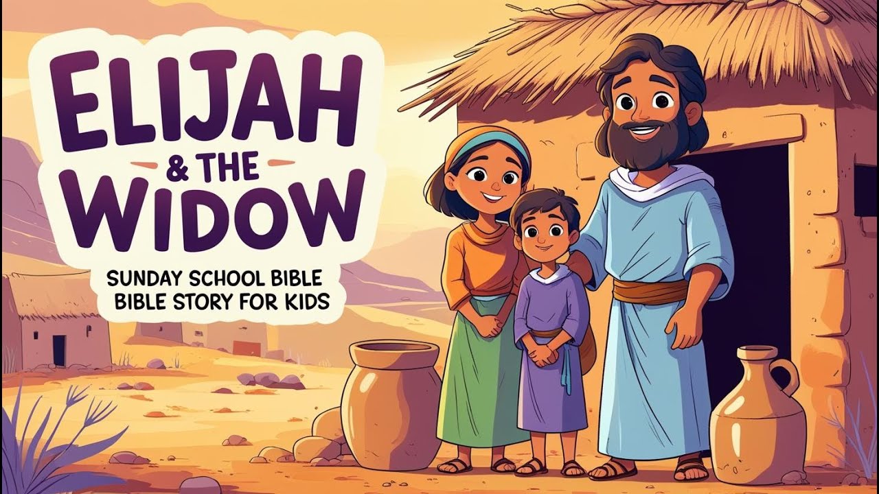 Elijah and the Widow | Trusting God | Sunday School Bible Story for ...