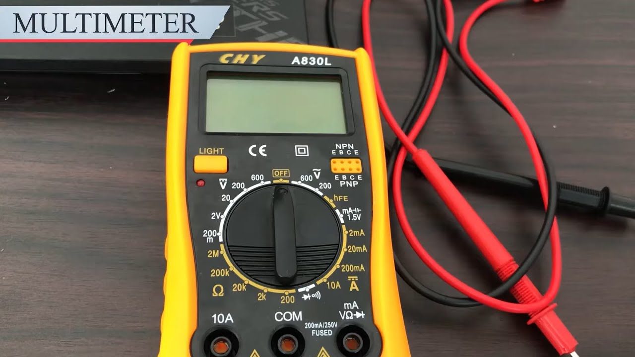 How to Use the CHY A830L Multimeter – Full Guide & Review. Functions of ...