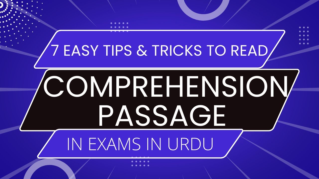Tips to read comprehension passage 2022 #english #grammar - YouTube