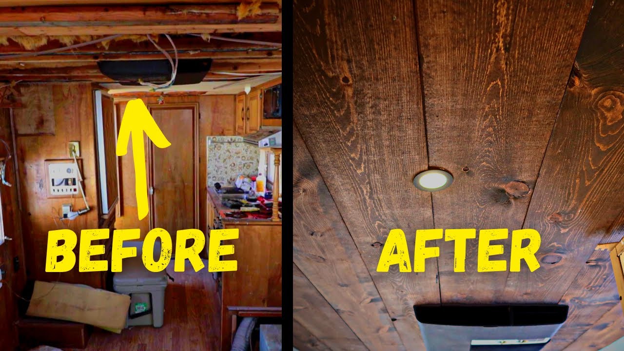 Vintage RV Ceiling Remodel (Part 12) - YouTube