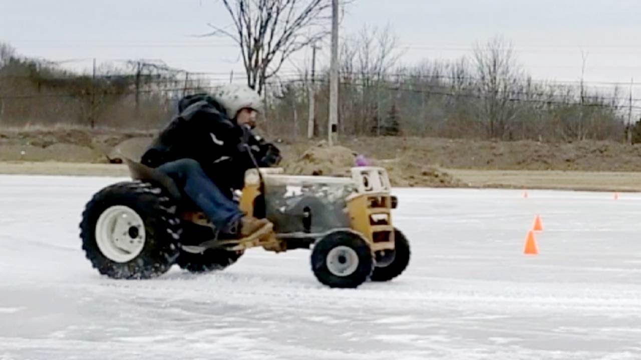 Sear Dragster Ice Racer Test - YouTube