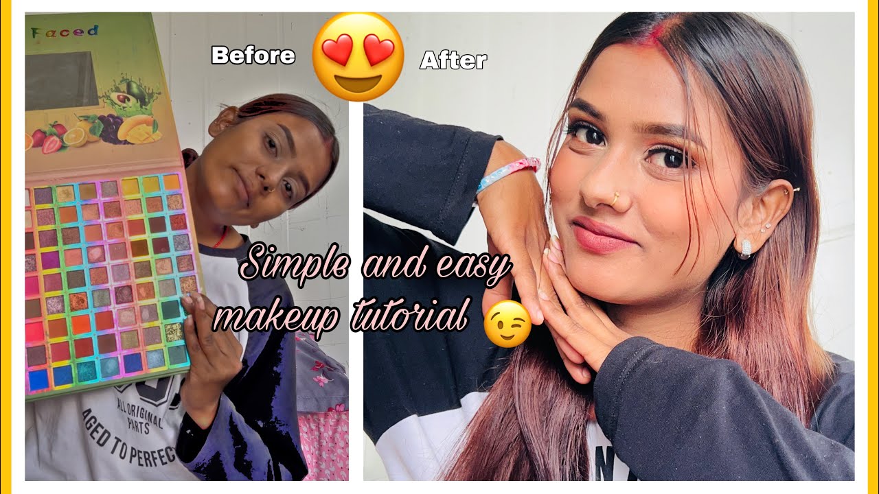 Simple and easy makeup tutorial 🫶! #makeup #makeupwithnishaa - YouTube