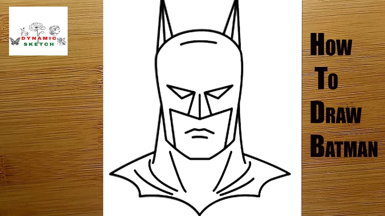 How to draw Batman step by step | Batman Drawing easy | Draw Batman ...