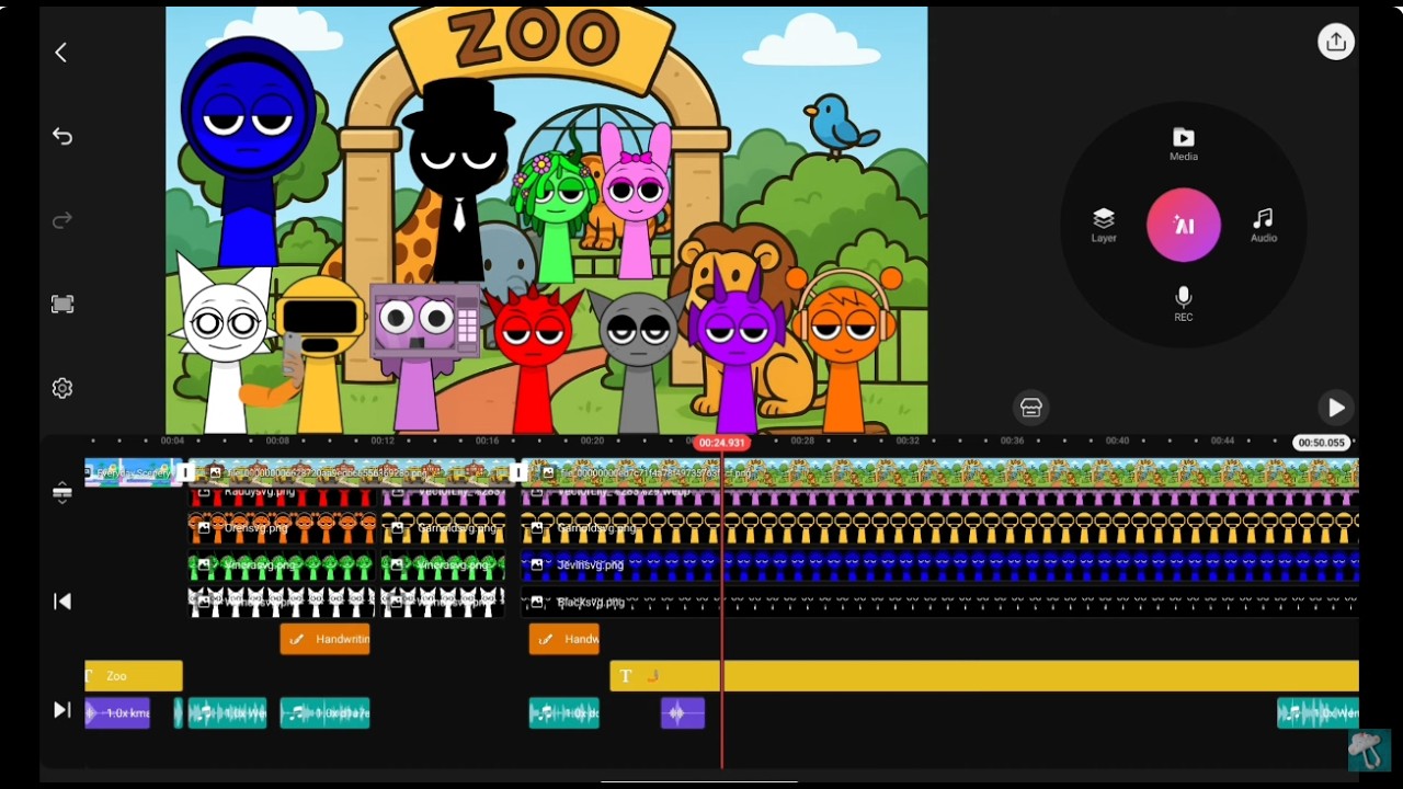 Zoo (Season 5 Episode 12) Sprunki Kinemaster Speedrun x16 Speed - YouTube