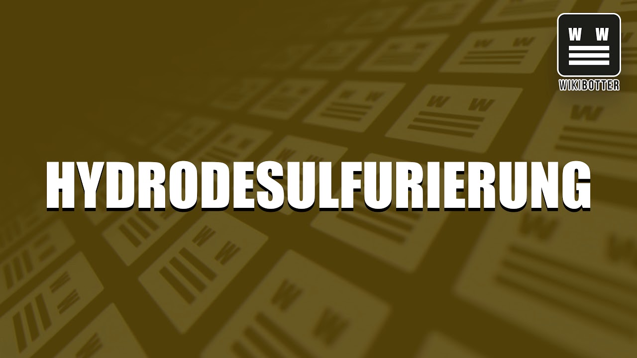 Hydrodesulfurierung - YouTube