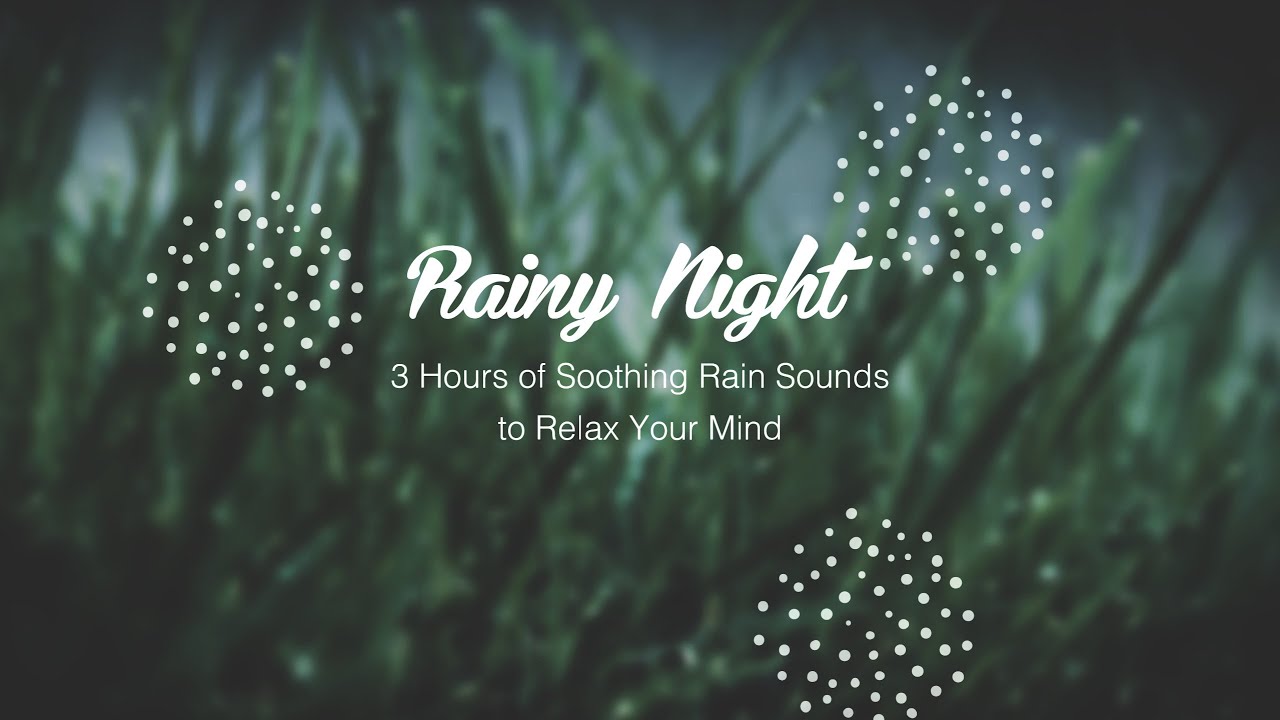 Rainy Night: 3 Hours of Soothing Rain Sounds to Relax Your Mind - YouTube