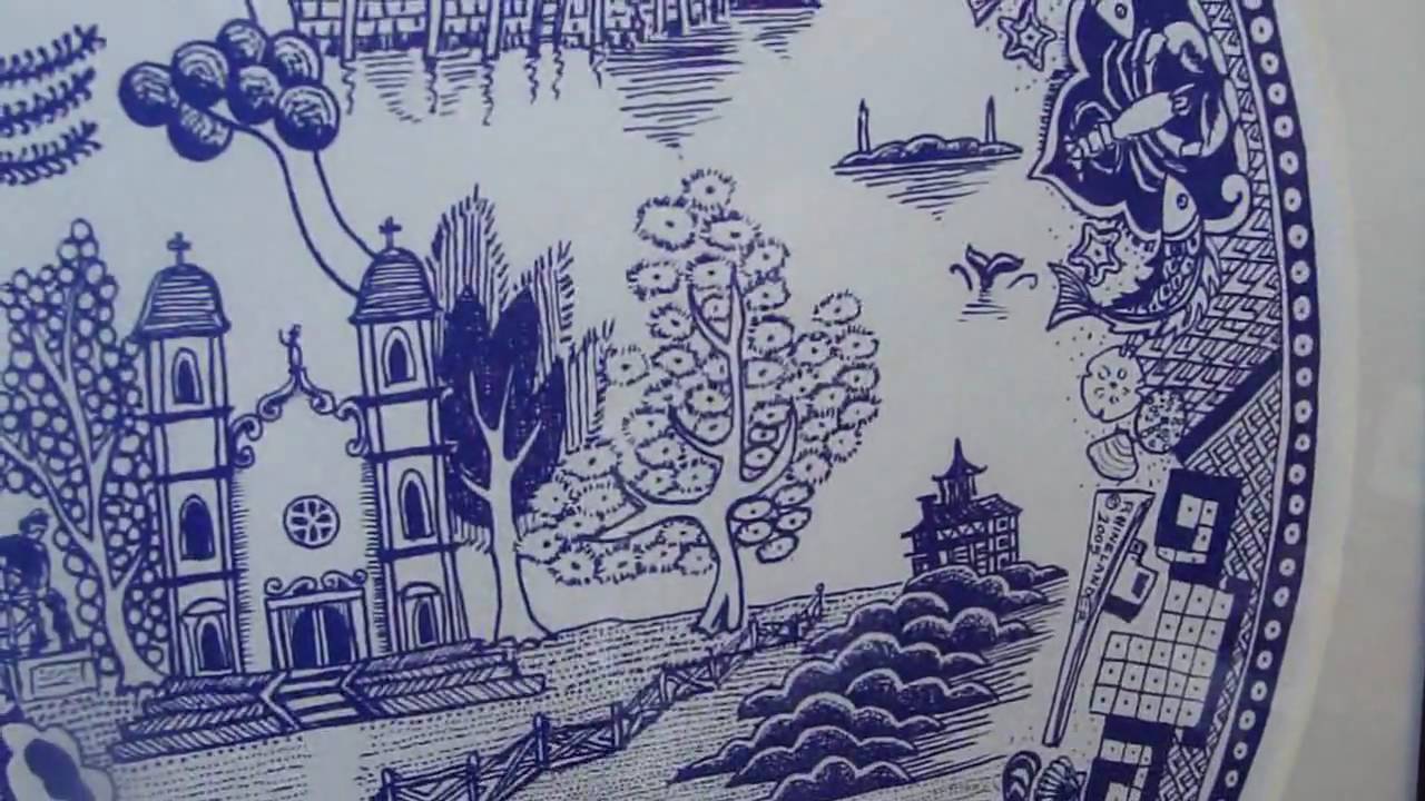 Limited Edition Cape Ann Blue Willow Print - YouTube