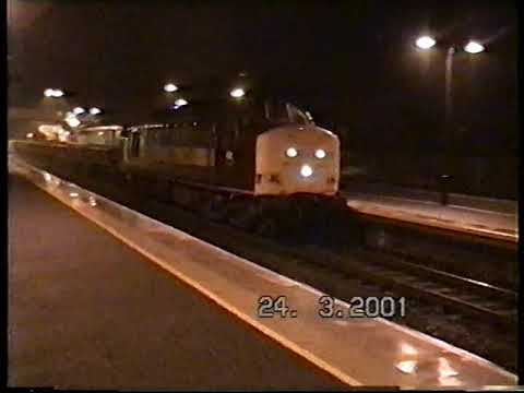 E.W.S CLASS 37.37667 Non stop through Brough Station 24 3 01 Neil ...