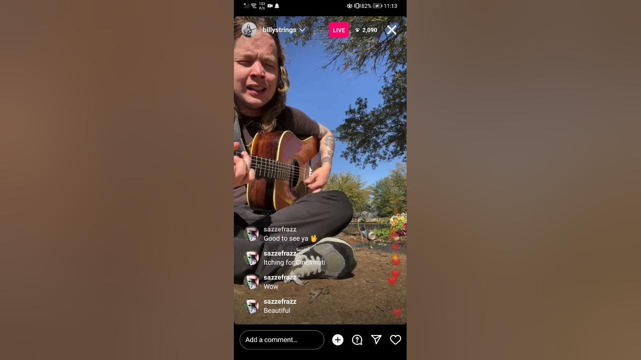 Billy strings - New wave blues - originally Blaze Foley. insta live ...