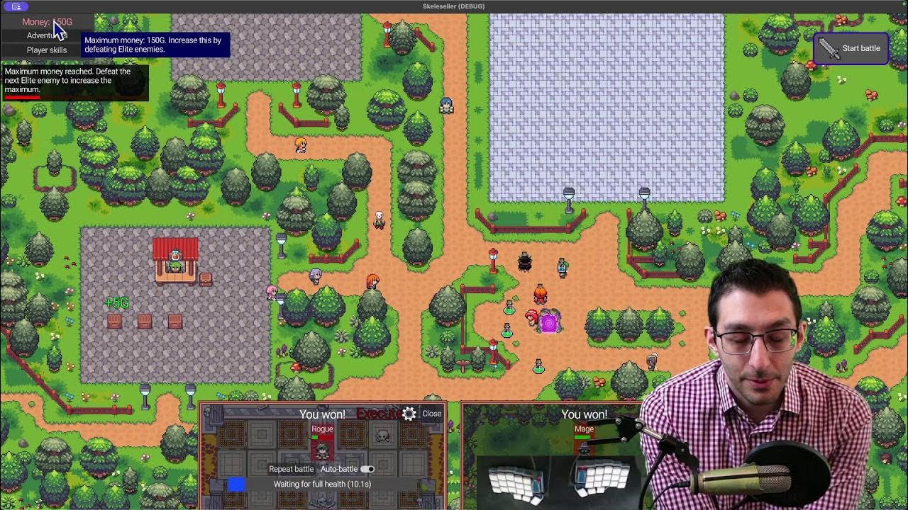 Game dev in C# + Godot (Skeleseller day 73) - YouTube