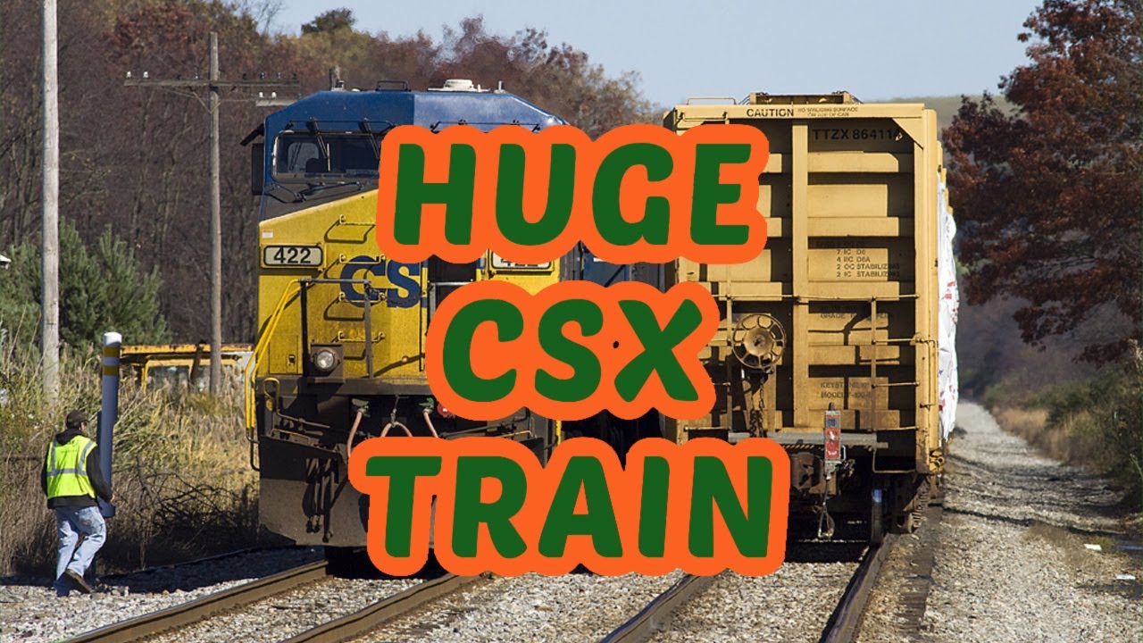 HUGE!! CSX Q694 stops for crew change at Marion NC Over 10,000 feet!!😃 ...