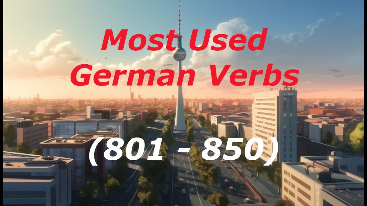 Most Used German Verbs (801-850) - Vocabulary - YouTube
