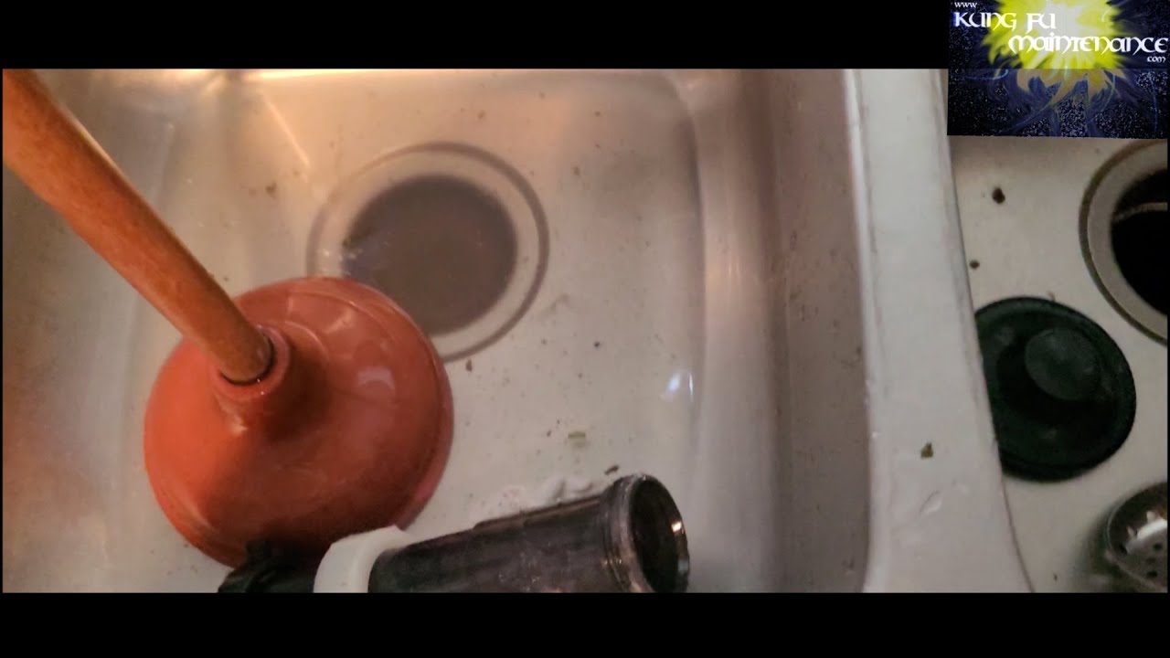 Double Kitchen Sink Clogged With Further Down Stoppage How You Could ...