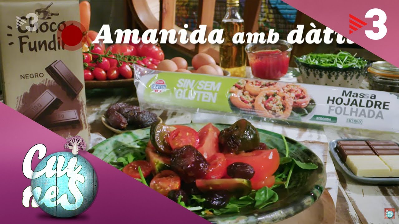 Amanida amb dàtils i minicroissants sense gluten - Cuines - YouTube