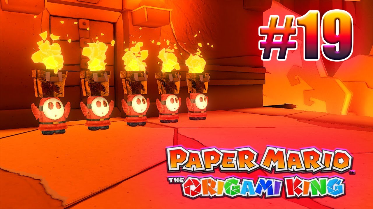 Paper Mario: Origami King {Fire Vellumental Cave} 🔥 - YouTube