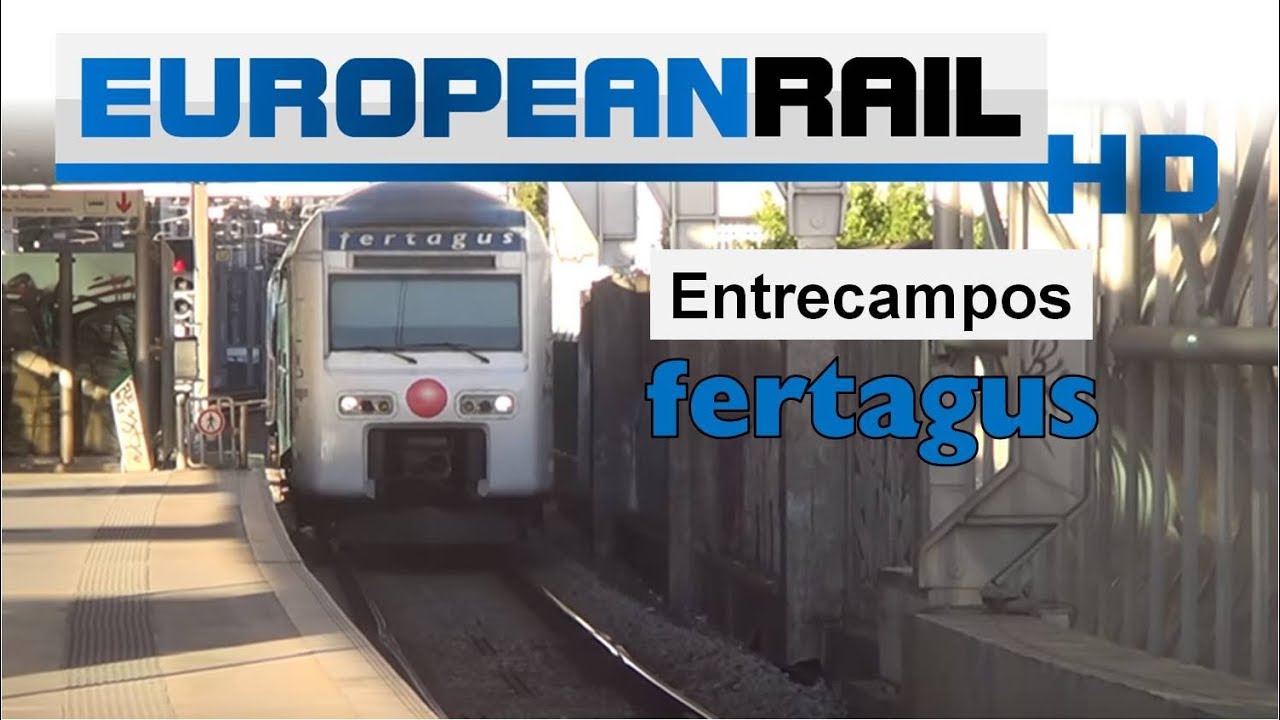 Fertagus 3500 EMU Train 3515 / 3565 arrives at Entrecampos Station ...