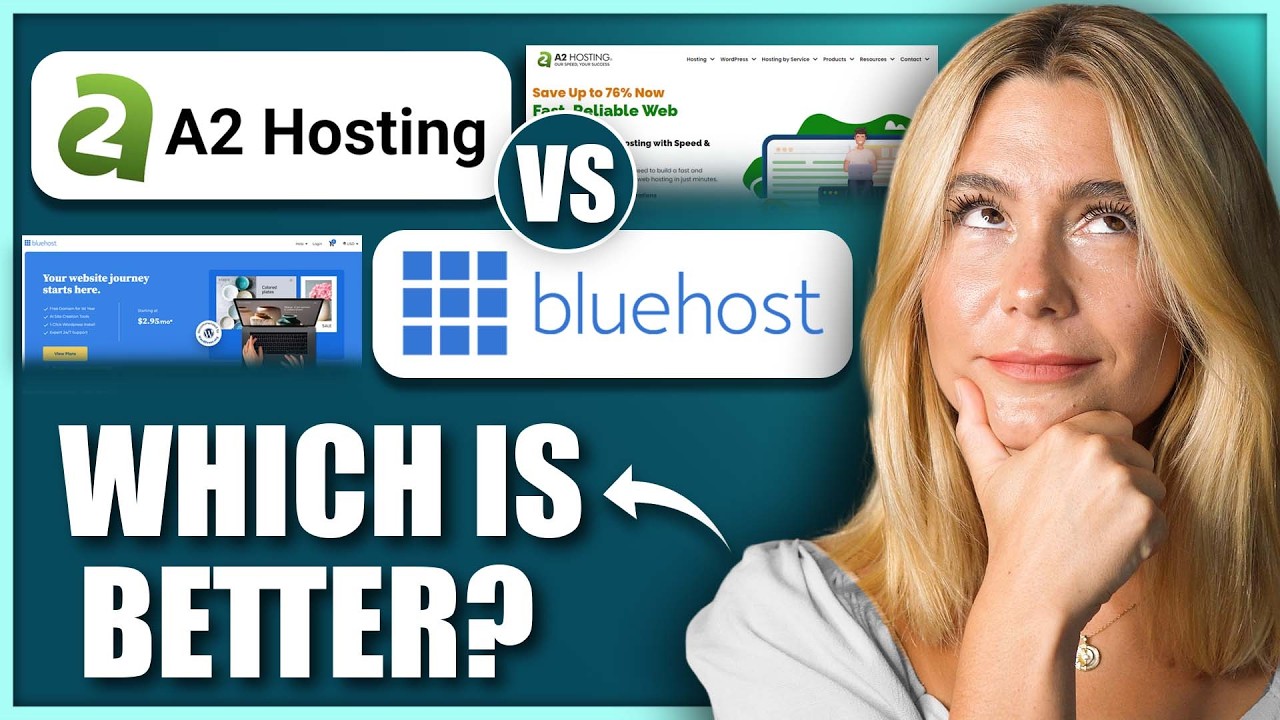 A2 Hosting vs Bluehost: Top Features, Pricing, and Performance Breakdown - YouTube