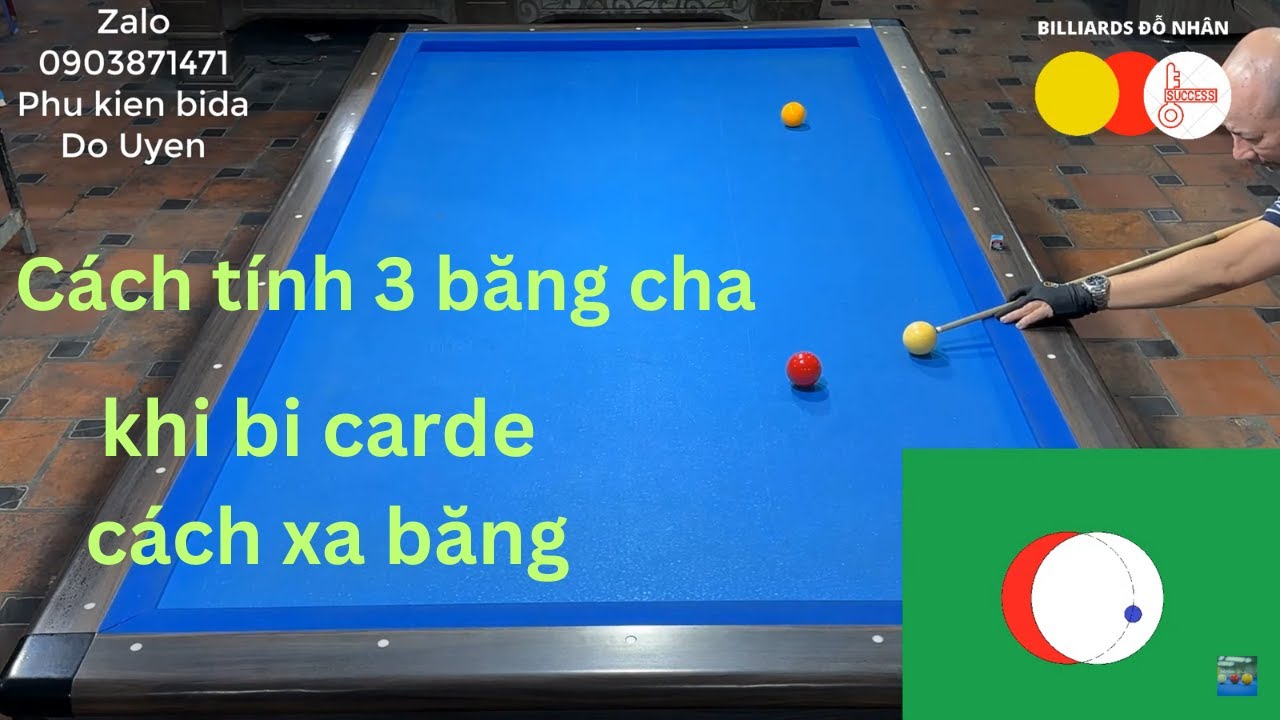 ĐỖ NHÂN - Cách đánh 3 băng cha khi bi carde hở cách băng dài từ 2-3 nút ...