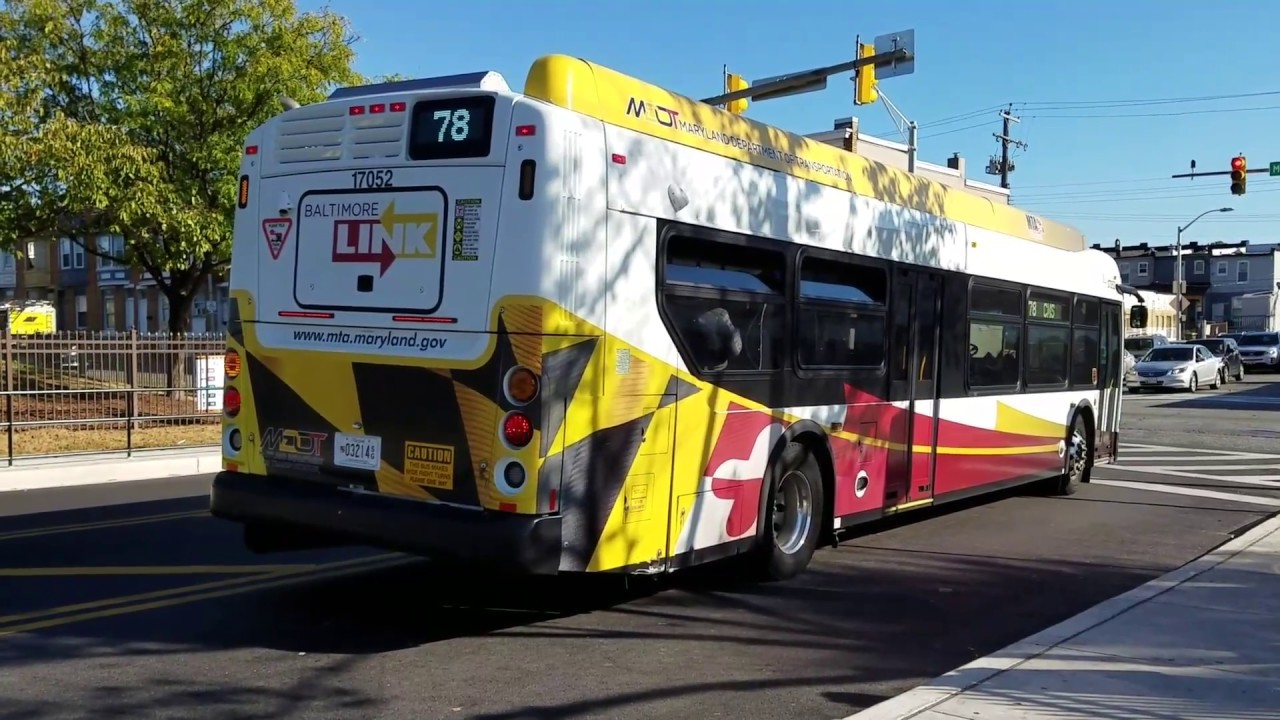 MTA MARYLAND:Rush Hour Bus Action 2@West Baltimore Marc 10/3/2017 - YouTube