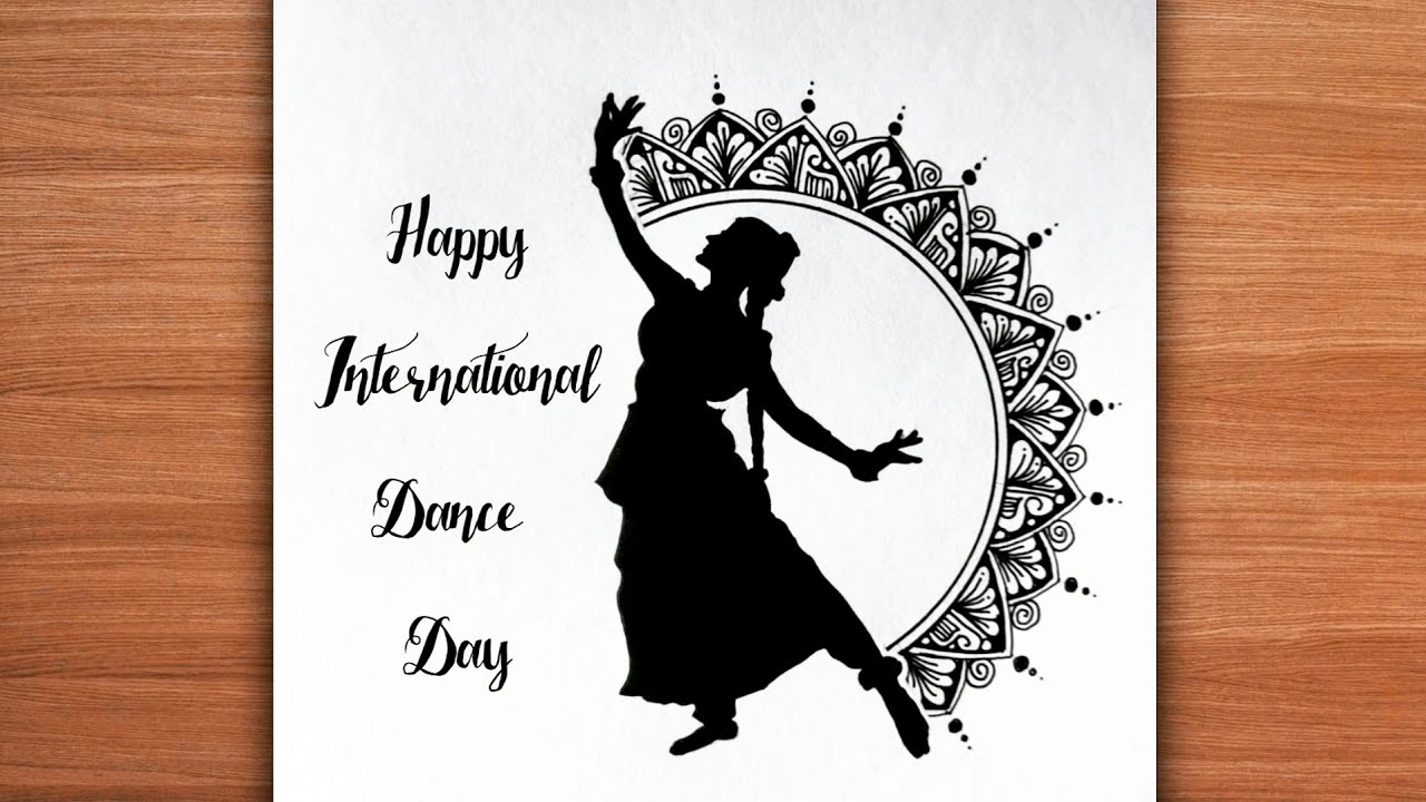 International Dance day|dancing girl mandalaart|how to draw mandala art ...