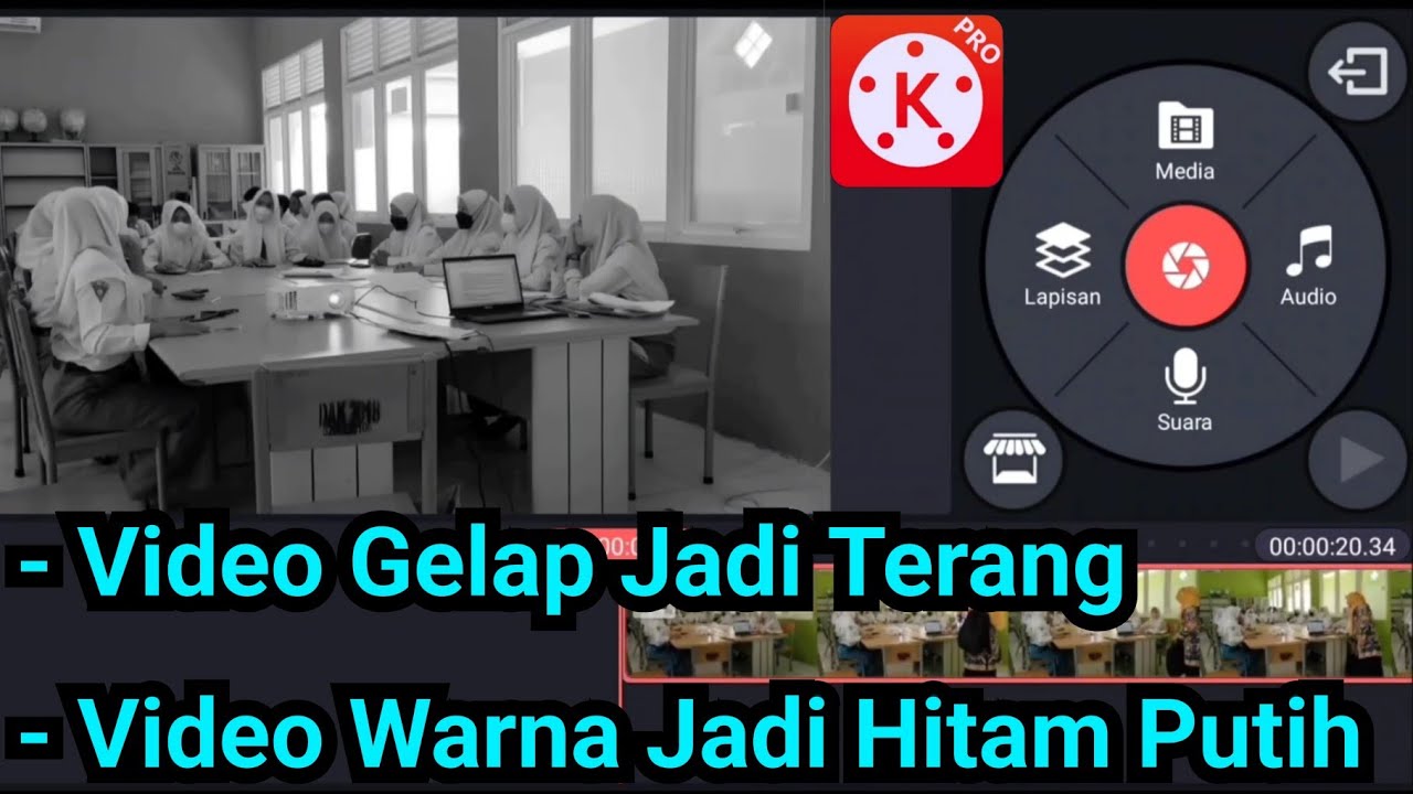TERBARU!! Cara Edit Video Warna Jadi Hitam Putih, Video Terang Jadi ...