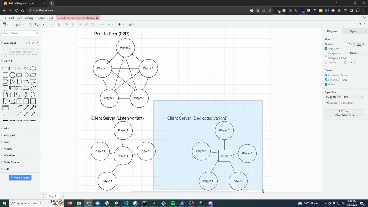Make an Online Game with Unity, NodeJS, Typescript | Part 2 PeerToPeerVsClientServer - YouTube