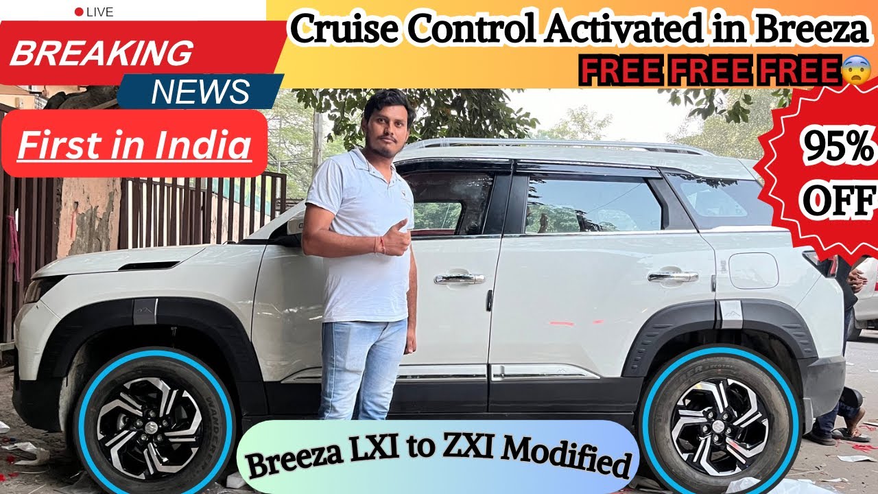 Breeza Cruise Control ACTIVATED Breeza Lxi to Zxi Modified 🔥Breeza ...