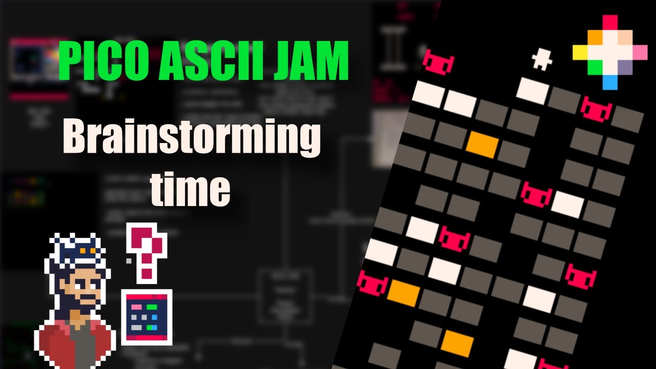 Making a FONT only game | PICO-8 Gamedev | PICO ASCII Jam 1 - YouTube
