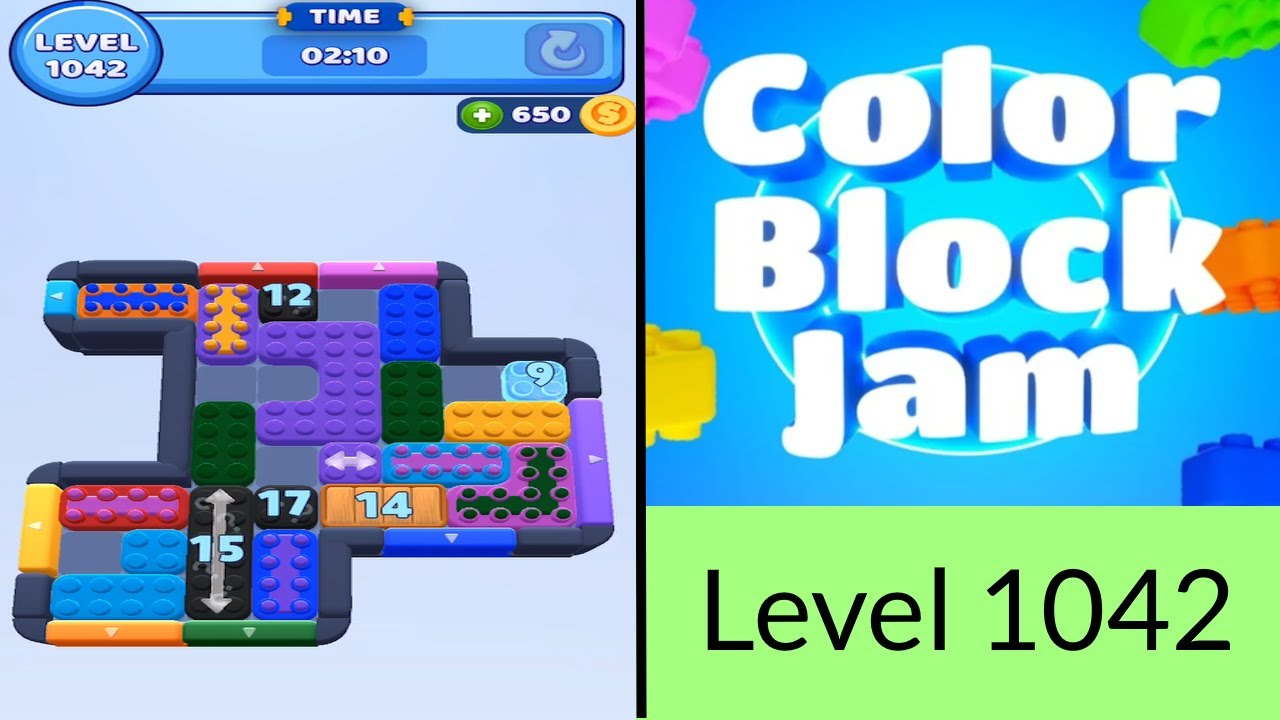 Color Block Jam Level 1042 - YouTube