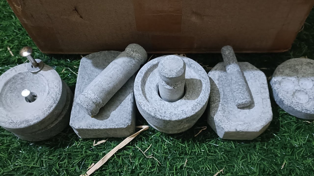 unboxing miniature stone grinder set/আনবক্সিং মিনিকিচেনর পাথরের পাটা ...